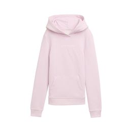 Tom Tailor M&auml;dchen Hoodie Sweatshirt mit Logo-Print, rosa, Uni, Gr. 140