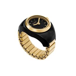 Fossil Ring - Ringuhr - Gr. unisize - in Schwarz - f&uuml;r Damen