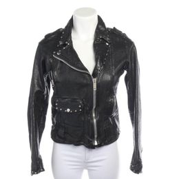 Golden Goose Deluxe Brand Golden Goose Lederjacke / Ledermantel Damen Größe M Second Hand schwarz