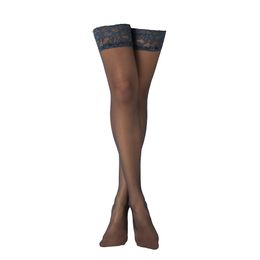 CALZEDONIA Hold-up stockings female Blue size L