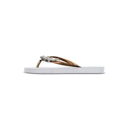 Uzurii Luxury Footwear T-Bar Sandals 'Crocodile' female White size 37/38