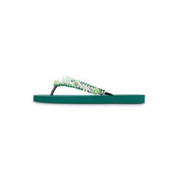 Uzurii Luxury Footwear Classic Flats 'Macrame Blossom' female Green size 39/40