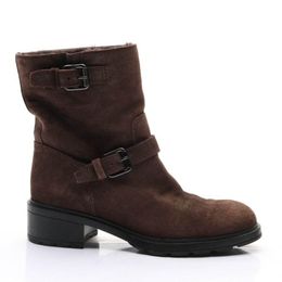 Hogan Stiefeletten Damen Größe 42 Second Hand braun