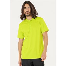 WHISTLER Herren Langarm-Poloshirt "Felox", gelb, Gr. XXL, unifarben, 100% Polyester, Shirts, aus schnell-trocknendem Material