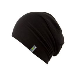 Chillouts Herren Beanie "Acapulco Hat", schwarz, unifarben, Baumwollmischung, M&uuml;tzen, Leichte Slouch-M&uuml;tze mit urbanem Look