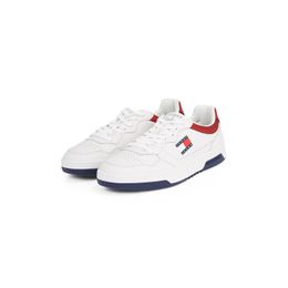Tommy Jeans Herren Sneaker "(NEW) TJM CUPSOLE LEATHER ESS", Gr. 43, bunt, Leder, Lederimitat, Textil, Schuhe, Freizeitschuh, Halbschuh, Schnürschuh