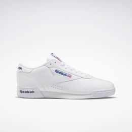 Reebok CLASSIC Damen Sneaker "EX-O-FIT CLEAN LOGO INT", Gr. 45,5, blau, Leder, Schuhe