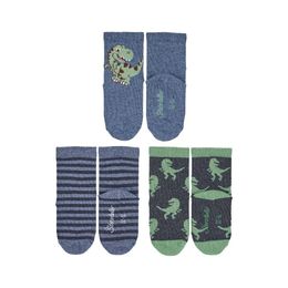 Sterntaler Socken 'Dino' M&auml;dchen Gr&ouml;&szlig;e 26 blaumeliert / grau / gr&uuml;n