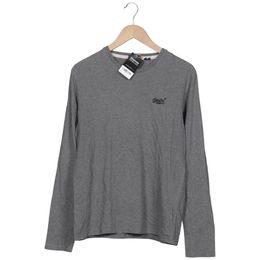 Superdry Langarmshirt Herren Größe L Second Hand grau