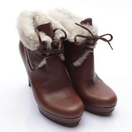 Gucci Stiefeletten Damen Größe 39.5 Second Hand braun