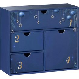 Aniston Adventskalender Herren Gr&ouml;&szlig;e One Size navy / gold