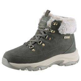 Skechers Schn&uuml;rstiefelette 'Trego' Damen Gr&ouml;&szlig;e 39.5 beige / gold / grau / oliv Winterschuhe