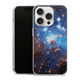 DeinDesign iPhone 15 Pro Handy Slim Case Silikon Handyh&uuml;lle transparent H&uuml;lle extra d&uuml;nn Weltall Star Galaxy Silikon Slim Case