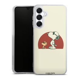 DeinDesign Galaxy A16 5G Handy Silikon H&uuml;lle Case transparent Handyh&uuml;lle Snoopy Official Licensed Product Kindheit Silikon Case