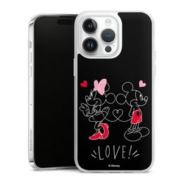 DeinDesign iPhone 14 Pro Max Handy Silikon H&uuml;lle Case transparent Handyh&uuml;lle Disney Love Silikon Case