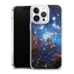 DeinDesign iPhone 14 Pro Max Handy Silikon H&uuml;lle Case transparent Handyh&uuml;lle Weltall Star Galaxy Silikon Case