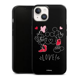 DeinDesign iPhone 14 Handy Silikon H&uuml;lle Case schwarz Handyh&uuml;lle Disney Love