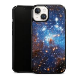 DeinDesign iPhone 14 Handy Silikon H&uuml;lle Case schwarz Handyh&uuml;lle Weltall Star Galaxy