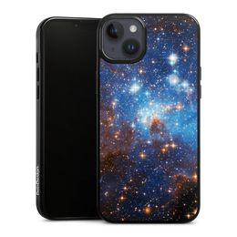 DeinDesign iPhone 14 Plus Handy Silikon H&uuml;lle Case schwarz Handyh&uuml;lle Weltall Star Galaxy