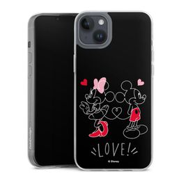 DeinDesign iPhone 14 Plus Handy Silikon H&uuml;lle Case transparent Handyh&uuml;lle Disney Love Silikon Case