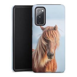 DeinDesign Galaxy S20 FE Handy Panzer Handyh&uuml;lle robuste Outdoor H&uuml;lle Schutzh&uuml;lle matt Horse Animals Animal Look Tough Case