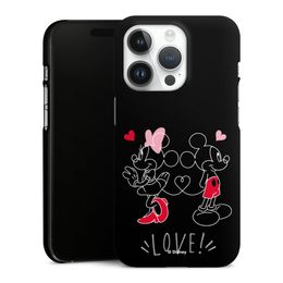 DeinDesign iPhone 14 Pro Handy Premium Case Smartphone Handyh&uuml;lle Schutzh&uuml;lle matt Disney Love Premium Case