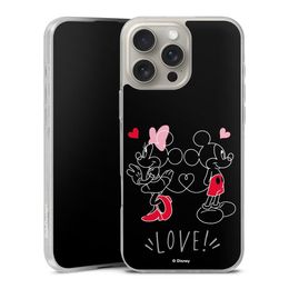 DeinDesign iPhone 16 Pro Max Handy Silikon H&uuml;lle Case transparent Handyh&uuml;lle Disney Love Silikon Case