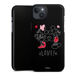 DeinDesign iPhone 14 Plus Handy Premium Case Smartphone Handyh&uuml;lle Schutzh&uuml;lle gl&auml;nzend Disney Love Premium Case