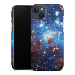 DeinDesign iPhone 14 Plus Handy Premium Case Smartphone Handyh&uuml;lle Schutzh&uuml;lle gl&auml;nzend Weltall Star Galaxy Premium Case