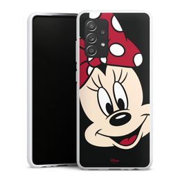 DeinDesign Galaxy A52s 5G Handy Silikon H&uuml;lle Case wei&szlig; Handyh&uuml;lle Official Licensed Product Minnie Mouse Disney Silikon Case