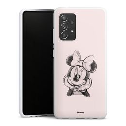DeinDesign Galaxy A52s 5G Handy Silikon H&uuml;lle Case wei&szlig; Handyh&uuml;lle Disney Minnie Mouse Official Licensed Product Silikon Case