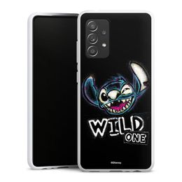DeinDesign Galaxy A52s 5G Handy Silikon H&uuml;lle Case wei&szlig; Handyh&uuml;lle Official Licensed Product Disney Lilo & Stitch Silikon Case