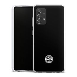 DeinDesign Galaxy A52s 5G Handy Silikon H&uuml;lle Case wei&szlig; Handyh&uuml;lle Official Licensed Product Fc Bayern M&uuml;nchen Fcb Silikon Case