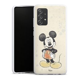 DeinDesign Galaxy A52s 5G Handy Silikon H&uuml;lle Case wei&szlig; Handyh&uuml;lle Water Colour Official Licensed Product Silikon Case