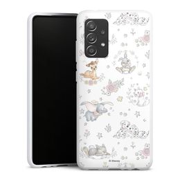 DeinDesign Galaxy A52s 5G Handy Silikon H&uuml;lle Case wei&szlig; Handyh&uuml;lle Disney Dumbo Bambi Silikon Case