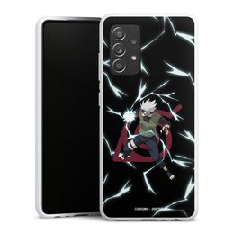DeinDesign Galaxy A52s 5G Handy Silikon H&uuml;lle Case wei&szlig; Handyh&uuml;lle Kakashi Naruto Shippuden Official Licensed Product Silikon Case