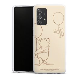 DeinDesign Galaxy A52s 5G Handy Silikon H&uuml;lle Case wei&szlig; Handyh&uuml;lle Winnie The Pooh Official Licensed Product Disney Silikon Case