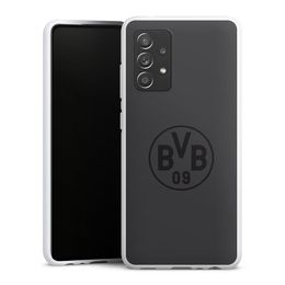 DeinDesign Galaxy A52s 5G Handy Silikon H&uuml;lle Case wei&szlig; Handyh&uuml;lle Borussia Dortmund Logo Bvb Silikon Case