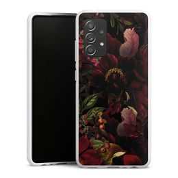 DeinDesign Galaxy A52s 5G Handy Silikon H&uuml;lle Case wei&szlig; Handyh&uuml;lle Flowers Utart Meadow Silikon Case