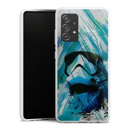 DeinDesign Galaxy A52s 5G Handy Silikon H&uuml;lle Case wei&szlig; Handyh&uuml;lle Stormtrooper Star Wars Colourful Silikon Case