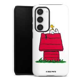 DeinDesign Galaxy S23 Handy Panzer Handyh&uuml;lle robuste Outdoor H&uuml;lle Schutzh&uuml;lle matt Snoopy Peanuts Official Licensed Product Tough Case
