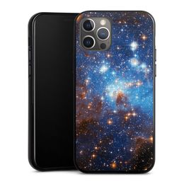 DeinDesign iPhone 12 Pro Handy Silikon H&uuml;lle Case schwarz Handyh&uuml;lle Weltall Star Galaxy