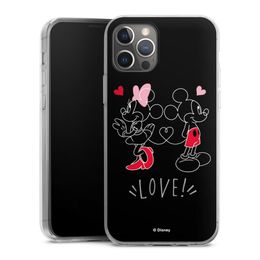 DeinDesign iPhone 12 Pro Handy Silikon H&uuml;lle Case transparent Handyh&uuml;lle Disney Love Silikon Case