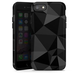 DeinDesign iPhone SE (2022) Handy Panzer Handyh&uuml;lle robuste Outdoor H&uuml;lle Schutzh&uuml;lle gl&auml;nzend Muster Geometric Abstract Tough Case