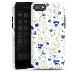 DeinDesign iPhone SE (2020) Handy Panzer Handyh&uuml;lle robuste Outdoor H&uuml;lle Schutzh&uuml;lle gl&auml;nzend Muster Flowers Flower Tough Case