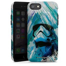 DeinDesign iPhone SE (2020) Handy Panzer Handyh&uuml;lle robuste Outdoor H&uuml;lle Schutzh&uuml;lle gl&auml;nzend Colourful Star Wars Stormtrooper Tough Case
