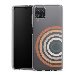 DeinDesign Galaxy A12 Handy Silikon H&uuml;lle Case transparent Handyh&uuml;lle Circle Rainbow Water Colour Silikon Case