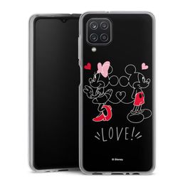 DeinDesign Galaxy A12 Handy Silikon H&uuml;lle Case transparent Handyh&uuml;lle Disney Love Silikon Case