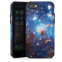 DeinDesign iPhone SE (2022) Handy Panzer Handyh&uuml;lle robuste Outdoor H&uuml;lle Schutzh&uuml;lle matt Weltall Galaxy Star Tough Case