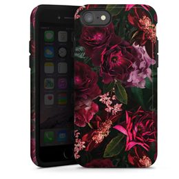 DeinDesign iPhone SE (2020) Handy Panzer Handyh&uuml;lle robuste Outdoor H&uuml;lle Schutzh&uuml;lle gl&auml;nzend Blossom Flowers Rose Tough Case